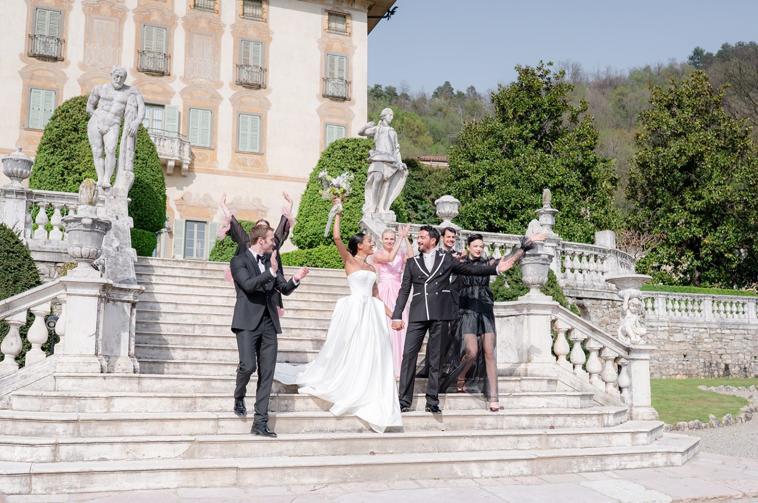 Fashion-Forward Wedding in Italy at Villa Canton